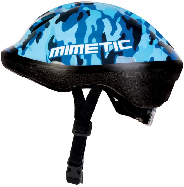 Small Kids Bicycle Helmet with Back Light (Mimetic Blue) | Bellelli